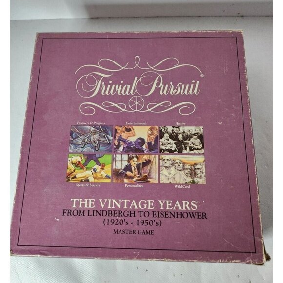 Parker Brothers | Toys | Vintage Trivial Pursuit The Vintage Years ...